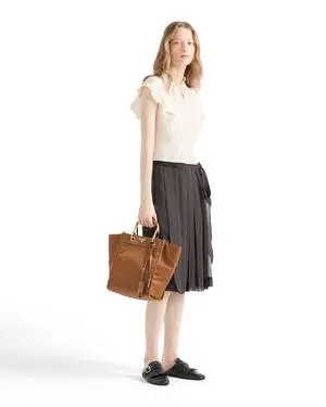Prada Printed Chiffon Wrap Skirt