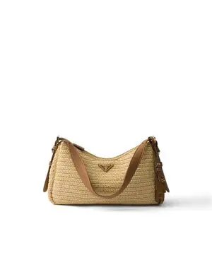 Prada Raffia Shoulder Bags