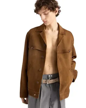 Prada Suede Jacket - Brown