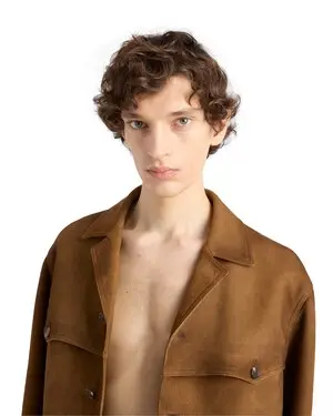 Prada Suede Jacket - Brown
