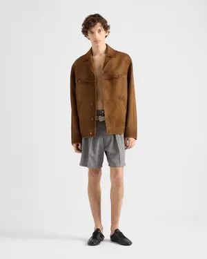 Prada Suede Jacket - Tobacco