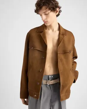 Prada Suede Jacket - Tobacco
