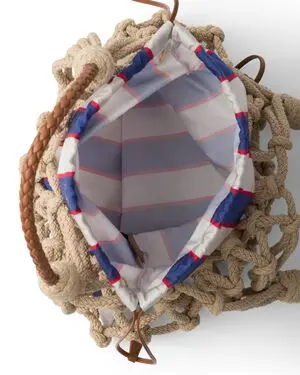 Prada Noué Medium Macramé Bag - Neutral