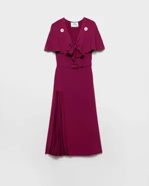 Prada Pleated Marocain Dress