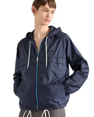 Prada Re-nylon Blouson Jacket - Blue