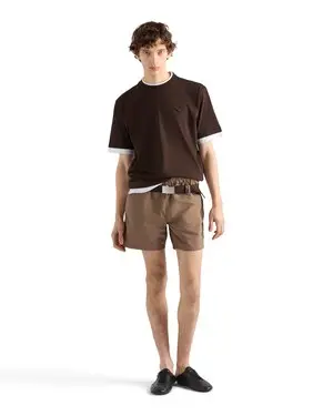 Prada Cotton T-hirt - Brown