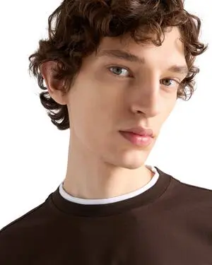 Prada Cotton T-hirt - Brown