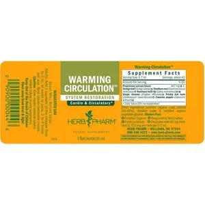 HERB PHARM Warming Circulation 30 Ml