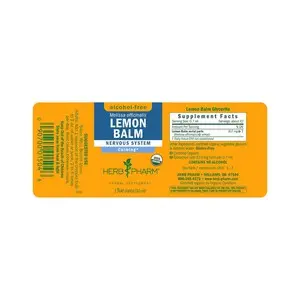 HERB PHARM Lemon Balm Alcohol Free 30 Ml