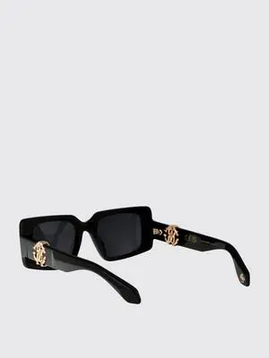 Roberto Cavalli Acetate Rectangular Sunglasses - Black
