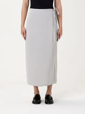 Theory Wrap Skirt - Silver
