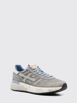 Premiata Mick Suede And Nylon Sneakers - Grey 1