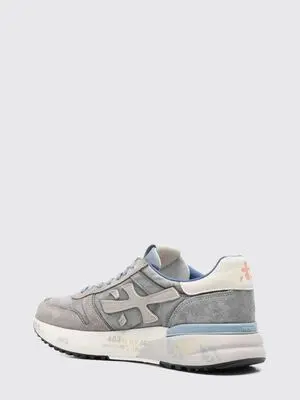 Premiata Mick Suede And Nylon Sneakers - Grey 1