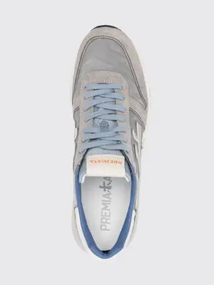 Premiata Mick Suede And Nylon Sneakers - Grey 1