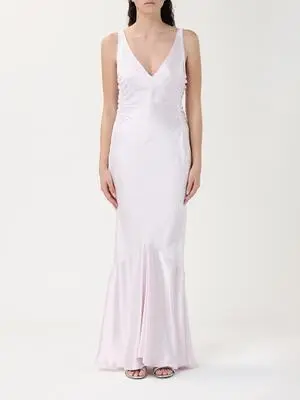 Sportmax V-neck Maxi Dress - Pink