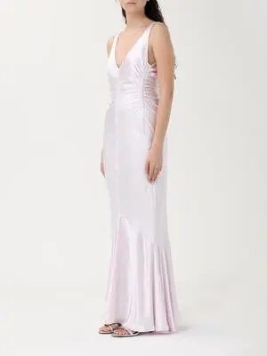Sportmax V-neck Maxi Dress - Pink