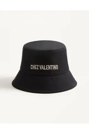 Valentino Garavani Chez Embroidered Bucket Hat - Natural