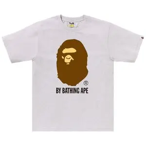 A BATHING APE By Bathing Ape Tee 'grey' Grey