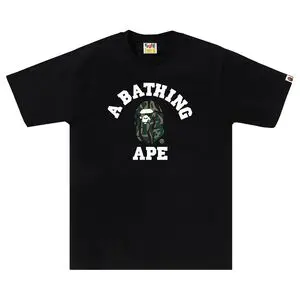 BAPE Trial Camo College Tee /green - Black