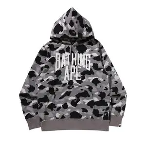 A BATHING APE 1st Camo Pullover Hoodie - Grey