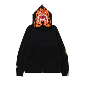 A BATHING APE Tiger Full Zip Hoodie - Black
