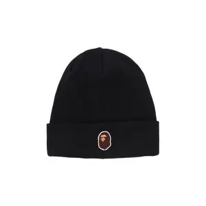 A BATHING APE Ape Head Knit Cap - Black