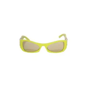 Givenchy Diagonal Full Rim Sunglasses - Yellow