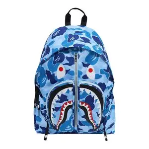 A BATHING APE ABC Camo Shark Daypack Blue
