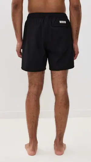 FAIR HARBOR The Anchor 6 Swim Trunks - Black