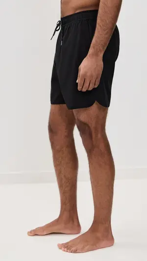 FAIR HARBOR The Anchor 6 Swim Trunks - Black