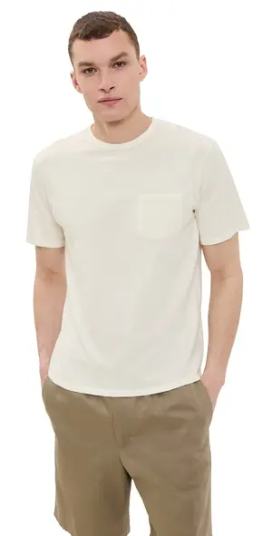 KNICKERBOCKER Pocket Tee - Milk