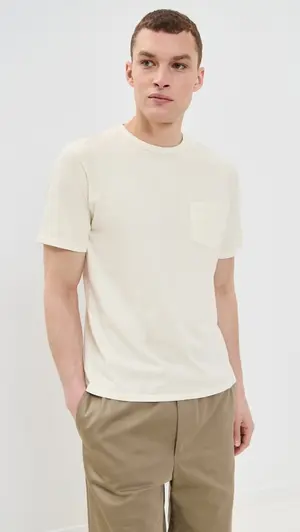 KNICKERBOCKER Pocket Tee - Milk