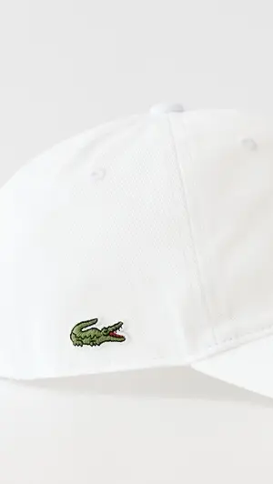 Lacoste Cotton Twill Cap - White