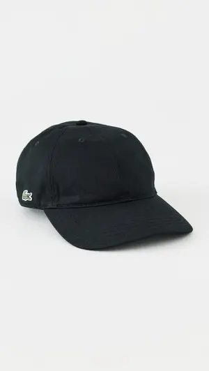 Lacoste Cotton Twill Cap - Black