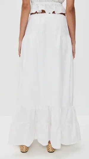 Peixoto Riley Maxi Skirt - White