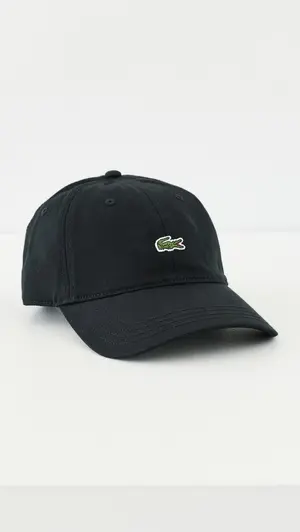 Lacoste Cotton Twill Cap - Black