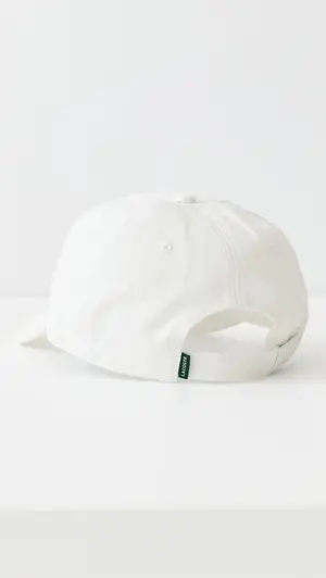 Lacoste Cotton Twill Cap - White