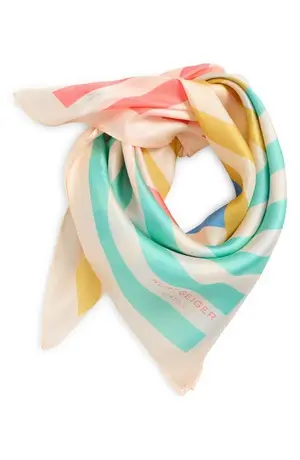 Kurt Geiger Mixed Stripe Silk Bandana