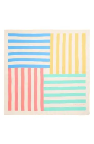 Kurt Geiger Mixed Stripe Silk Bandana