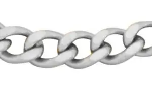 ST. MORAN Set Of 3 Assorted Chain Anklets - Silver