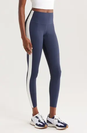 RHONE Reviveform Color Block 7/8 Leggings - Navy Blue