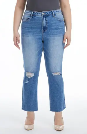 BAYEAS Distressed Slim Straight Leg Jeans