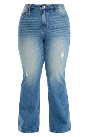 BAYEAS High-waist Bootcut Jeans