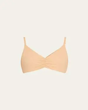Commando Shirred Cotton Bralette