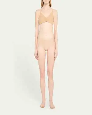 Commando Shirred Cotton Bralette
