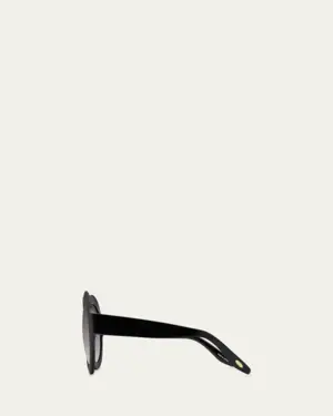 Barton Perreira Orleandra Round Sunglasses - Black