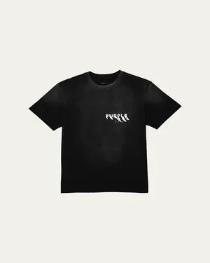 PURPLE BRAND Painted Wordmark Tee