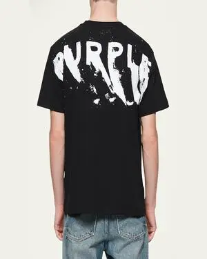 PURPLE BRAND Painted Wordmark Tee