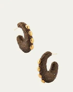 SUSANA VEGA Artis Hoop Earrings - Brown