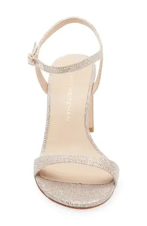 STUART WEITZMAN Babette 85 Ankle Strap Sandal - Poudre